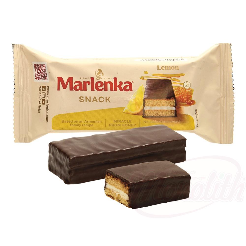Gâteau-snack au goût de miel et fourré de crème au goût de citron (34% ...